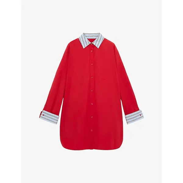 Loewe Embroidered Cotton Shirt Dress