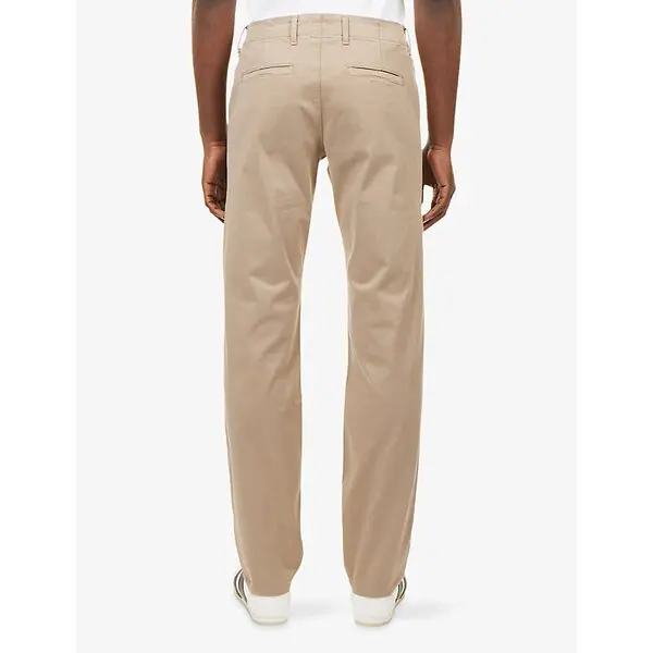 Paige Vincent Straight-leg Cotton-blend Chino Trousers