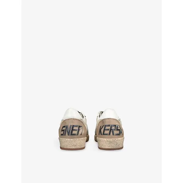 GOLDEN GOOSE Ball Star Leather Trainers - White/navy