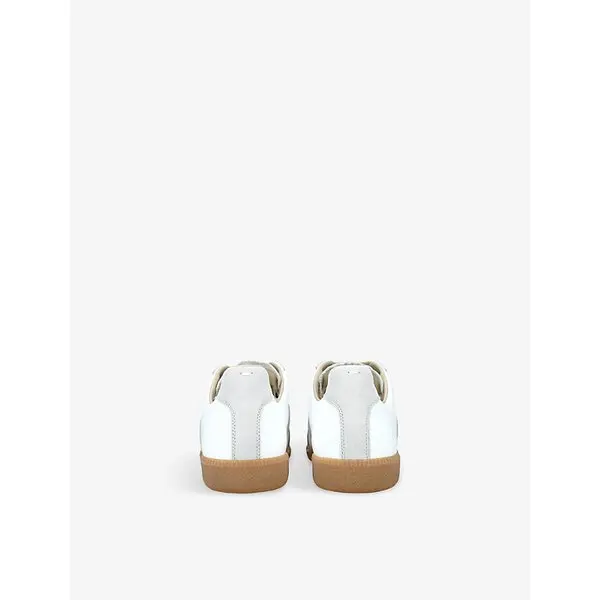 MAISON MARGIELA Replica Paint Leather Trainers - White
