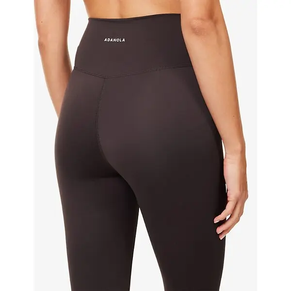 ADANOLA Ultimate Wrap Gym Leggings - Coffee Bean