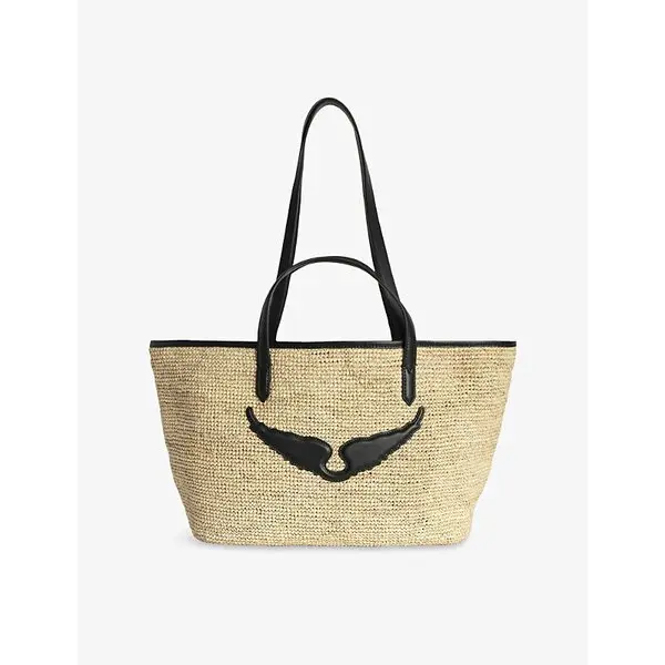 Zadig&Voltaire Wings Raffia Basket Bag