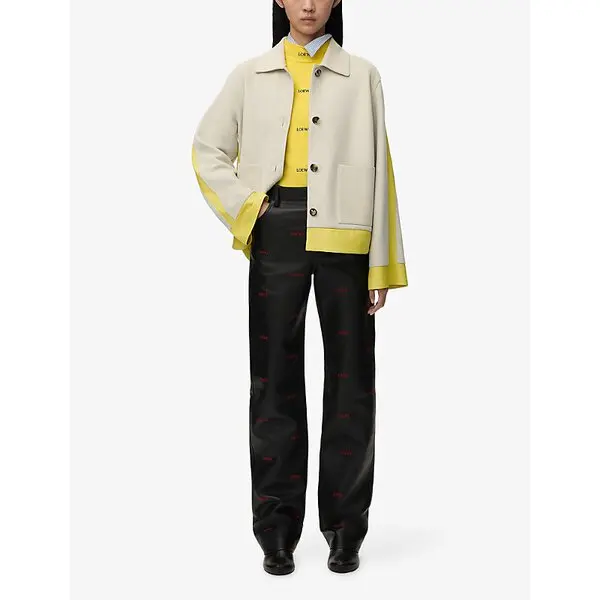 Loewe Turn-up Suede Jacket - Light Grey