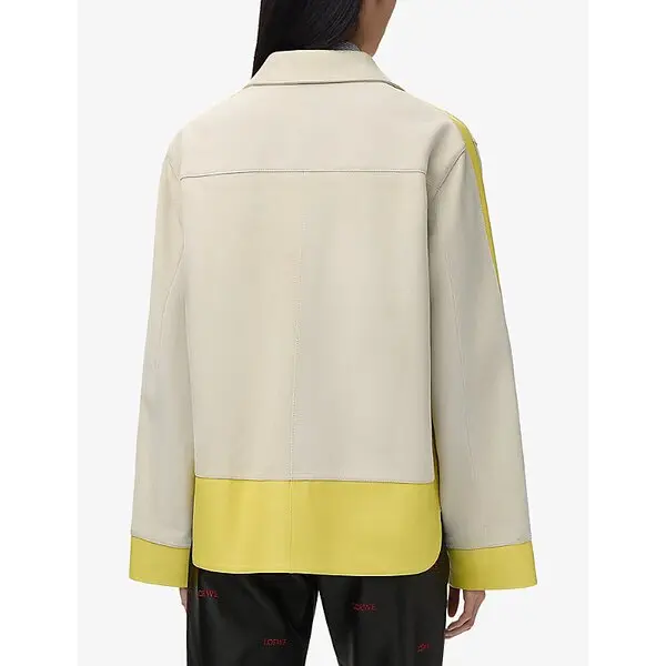 Loewe Turn-up Suede Jacket - Light Grey