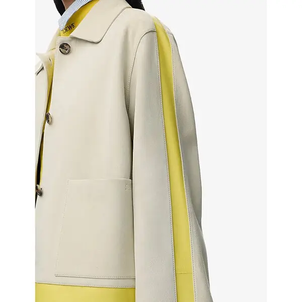 Loewe Turn-up Suede Jacket - Light Grey
