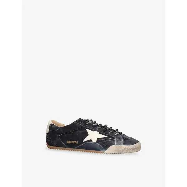 GOLDEN GOOSE True Star Suede Low-top Trainers - Blue/dark