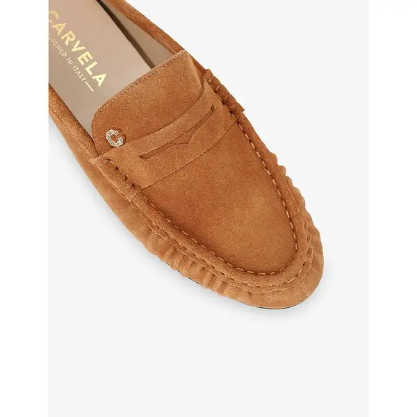 Carvela Suede Mules With Penny Strap