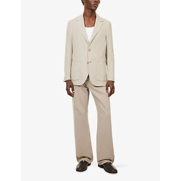 Sunspel Single-breasted Linen Blazer