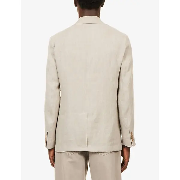 Sunspel Single-breasted Linen Blazer