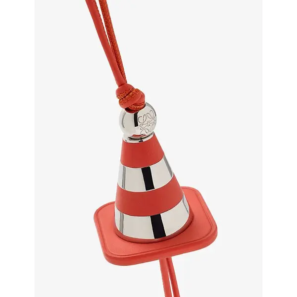 Loewe Work Cone Leather And Brass Bag Charm