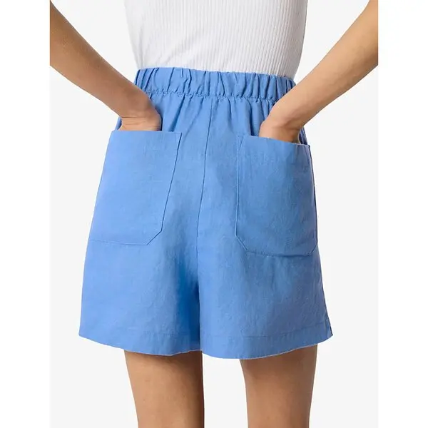 Whistles Drawstring Elasticated Waist Linen Shorts