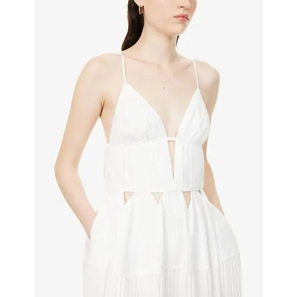 Simkhai Selene Woven Maxi Gown