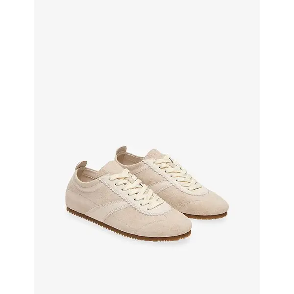 Steve Madden Jaye Suede Trainers - Cream