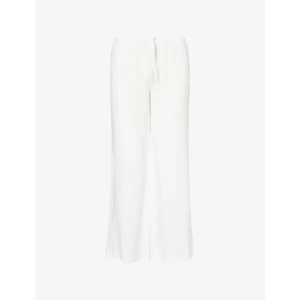 TALA Straight-leg Drawstring Linen-blend Trousers