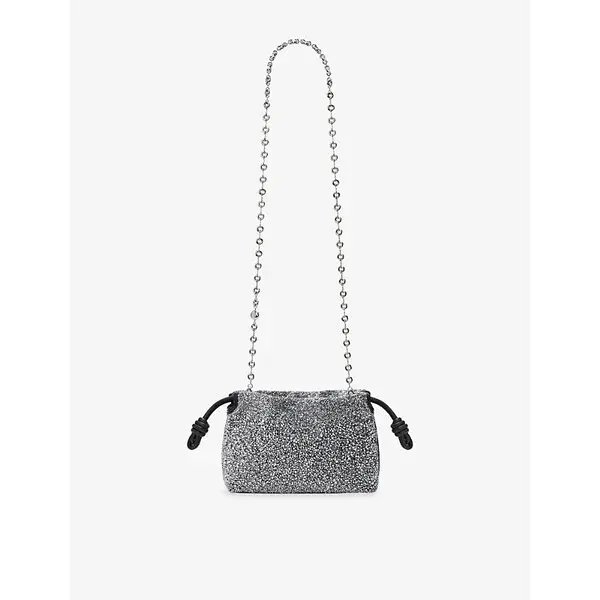 Loewe Flamenco Beads Mini Purse - Black/silver