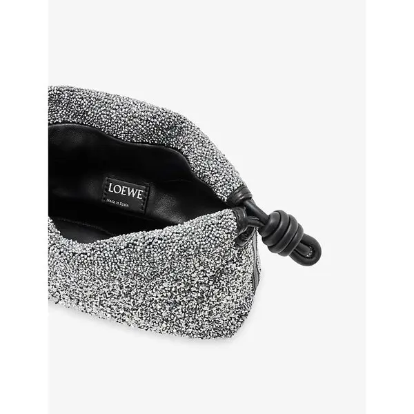 Loewe Flamenco Beads Mini Purse - Black/silver