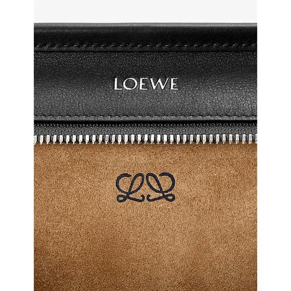 Loewe Amazona 180 Medium Leather Top-handle Bag - Black