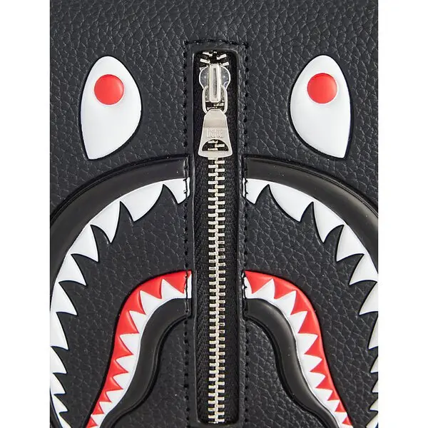 A BATHING APE 2nd Shark Faux-leather Mini Bag