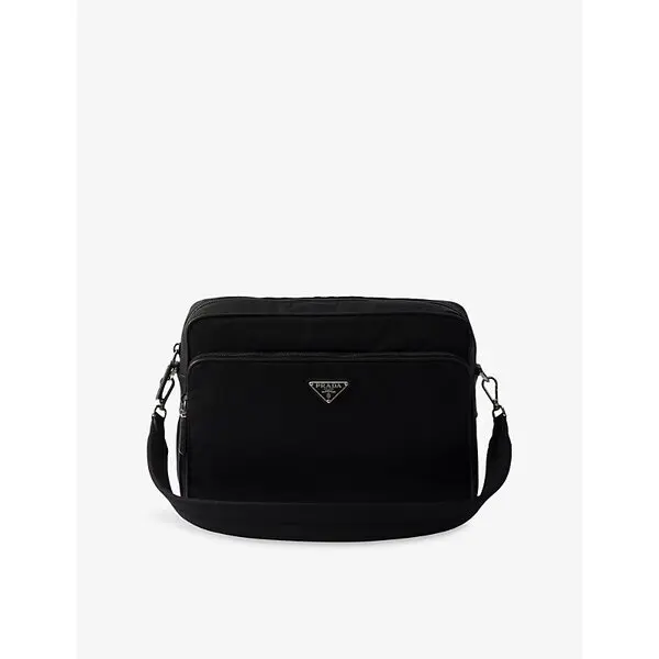 Prada Re-nylon Leather-trimmed Woven Shoulder Bag