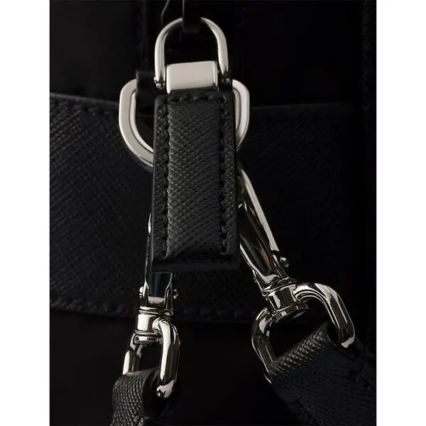 Prada Re-nylon Leather-trimmed Woven Shoulder Bag