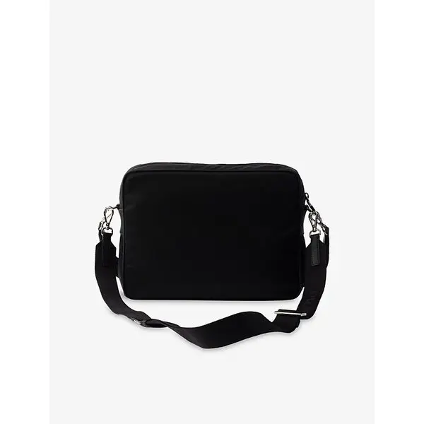Prada Re-nylon Leather-trimmed Woven Shoulder Bag