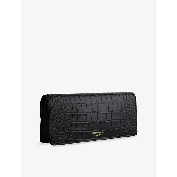 Victoria Beckham Dorian East-west Leather Clutch Bag - Black