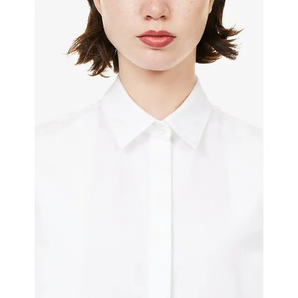 Alaïa Asymmetric Hem Cotton Shirt
