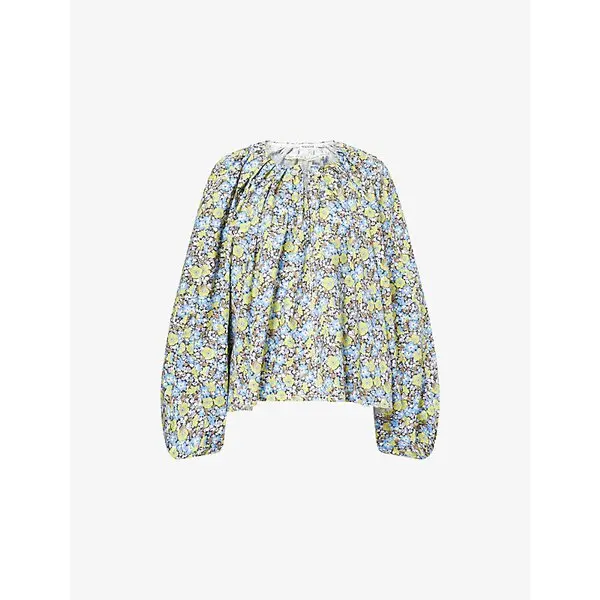 NACKIYE Grand Bazaar Printed Cotton Top - Florescence