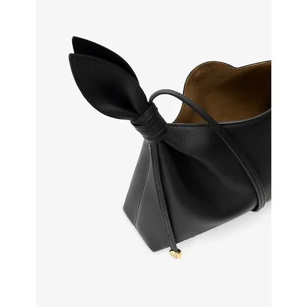 Loewe Scarf Medium Leather Clutch Bag - Black