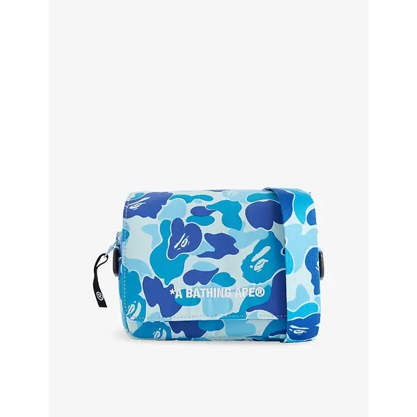 A BATHING APE Camo Mini Shoulder Bag - Blue