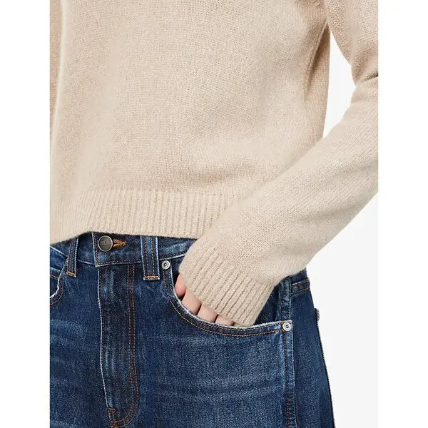 Khaite Leta Cashmere Crewneck Jumper - Putty