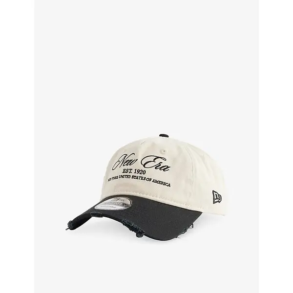 New Era 9twenty Distressed Cotton Cap - Black
