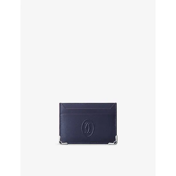 Cartier Must De Leather Card Holder - Blue
