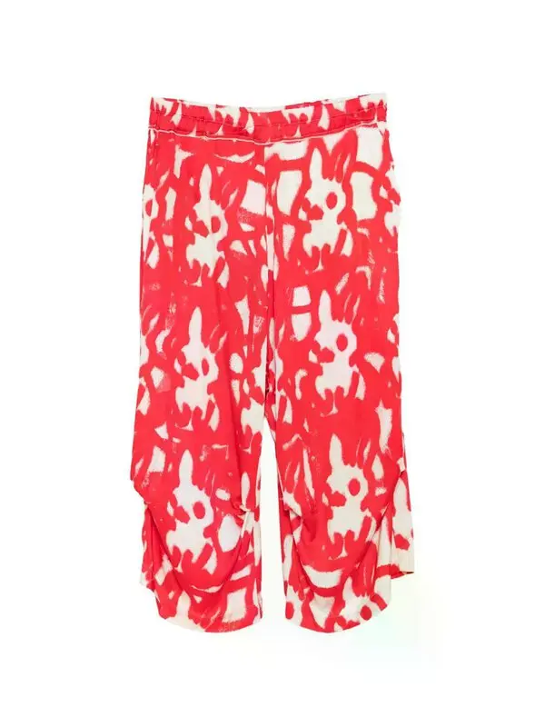 RUNDHOLZ Abstract Print Gathered Trousers