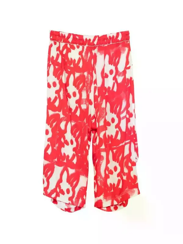 RUNDHOLZ Abstract Print Gathered Trousers