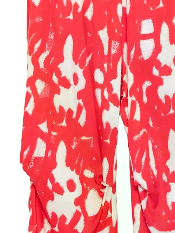 RUNDHOLZ Abstract Print Gathered Trousers