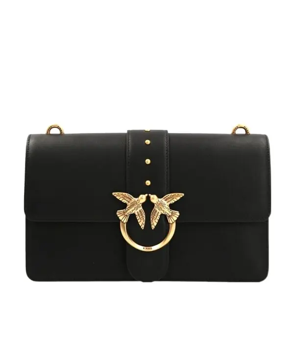 Pinko Love One Logo Plaque Mini Crossbody Bag - Black