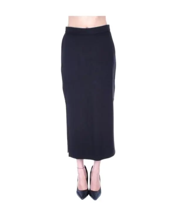 Pinko Side-slit Long Skirt - Black