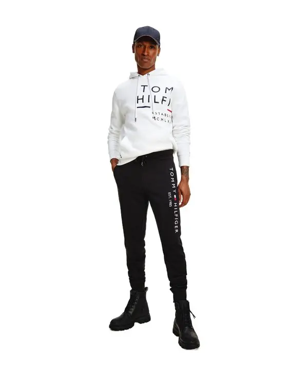 Tommy Hilfiger Ribbed Cuff Track Pants - Black