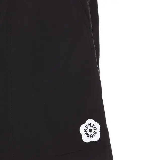 Kenzo Boke Flower Embroidered Drawstring Shorts