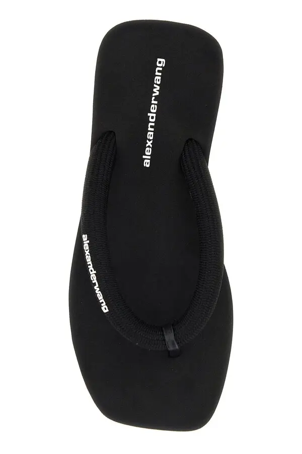 Alexander Wang Fabric Jenna Thong Platform Slippers