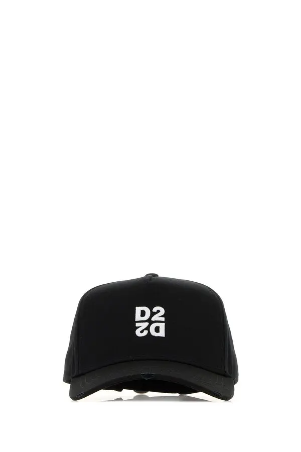 Dsquared2 Cotton Baseball Cap - Black