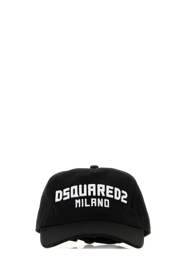 Dsquared2 Cotton Baseball Cap - Black