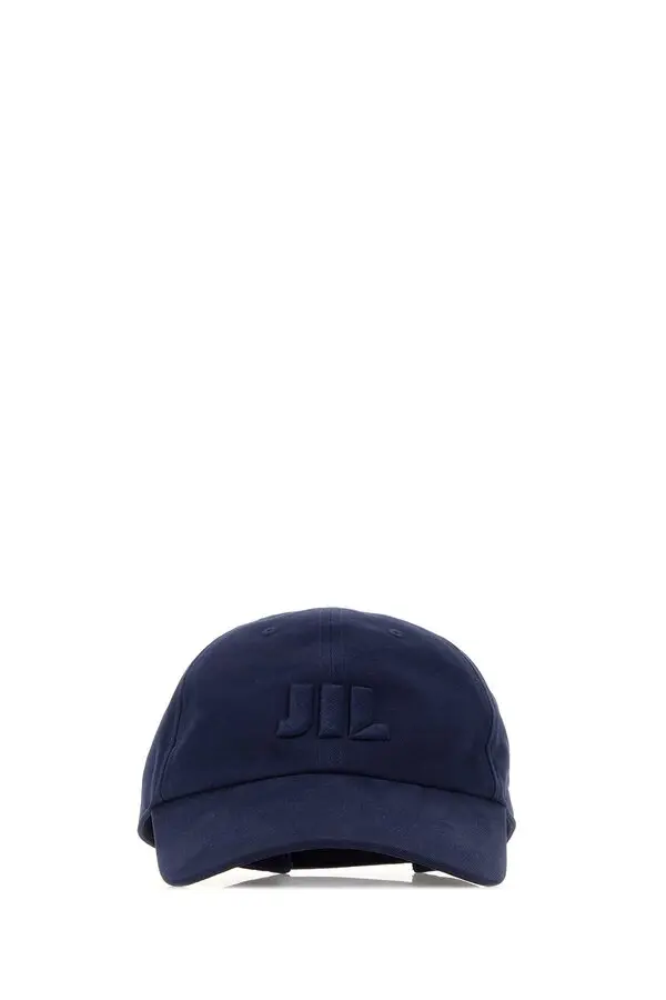 JIL SANDER Navy Twill Baseball Cap