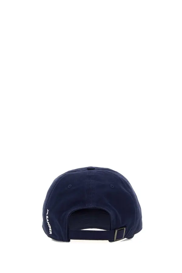 JIL SANDER Navy Twill Baseball Cap