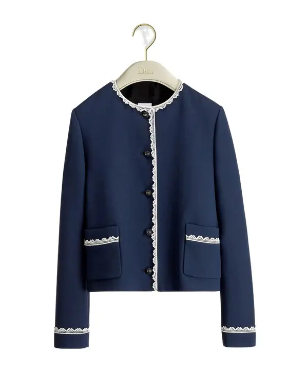 Dior Cropped Jacket - Blue