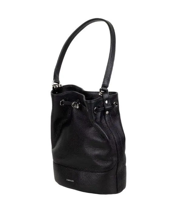 ZANELLATO Drawstring Bucket Bag - Black