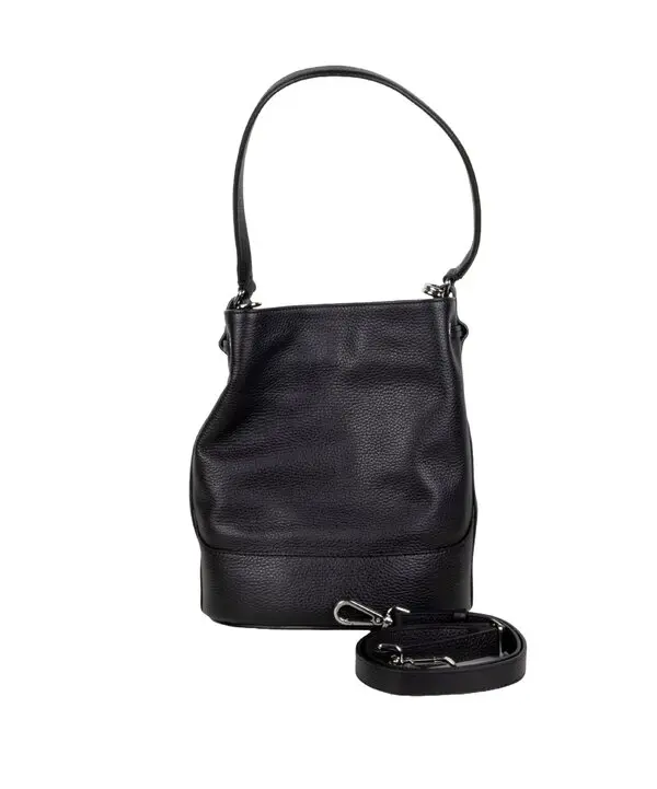 ZANELLATO Drawstring Bucket Bag - Black
