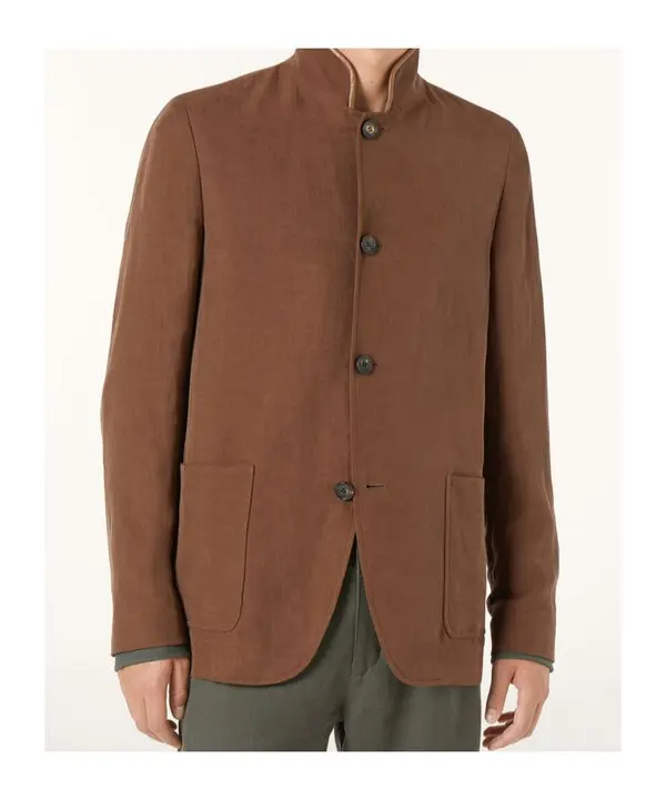 Loro Piana Spagna Long-sleeved Buttoned Jacket