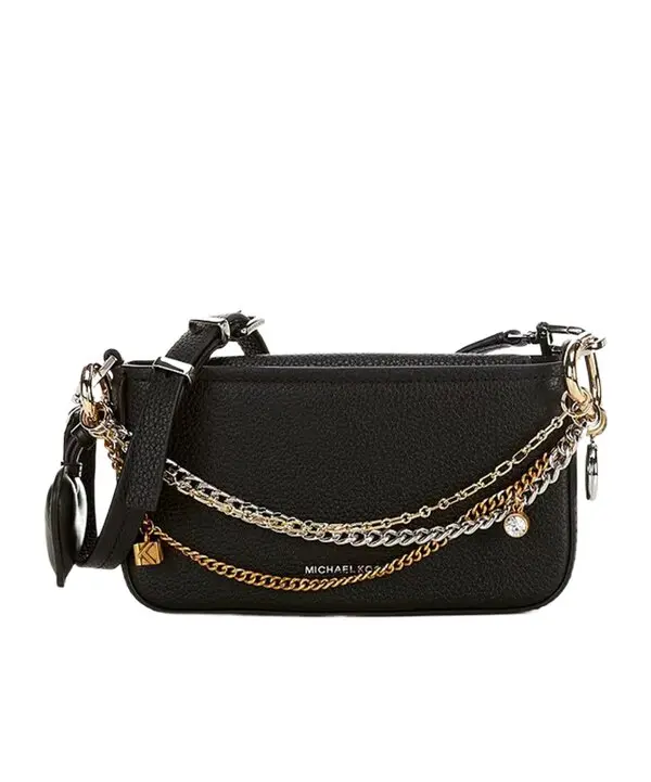 Michael Kors Heart-charm Leather Tote Bag - Black